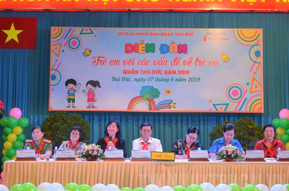 Diễn đàn “Trẻ em với các vấn đề về trẻ em” quận Thủ Đức năm 2019