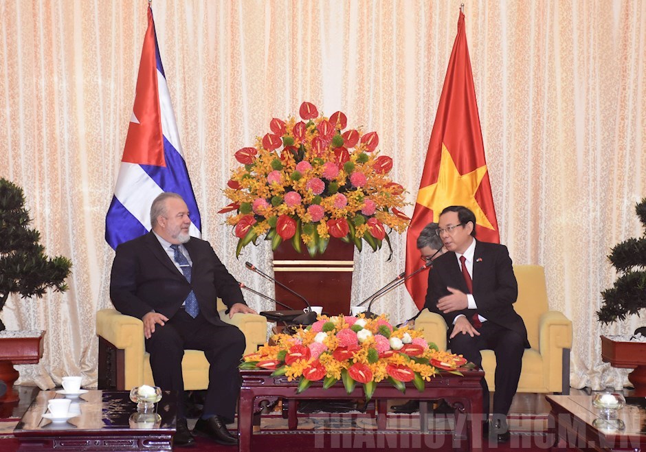 Bí thư Thành ủy TPHCM Nguyễn Văn Nên tiếp Thủ tướng Cộng hòa Cuba ...