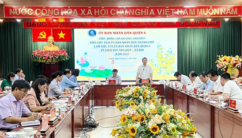 Phó Chủ tịch UBND TPHCM Dương Anh Đức làm việc với UBND Quận 6 về lĩnh ...