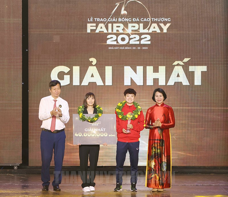 Đội tuyển nữ Việt Nam được trao Giải thưởng Fair Play năm 2022