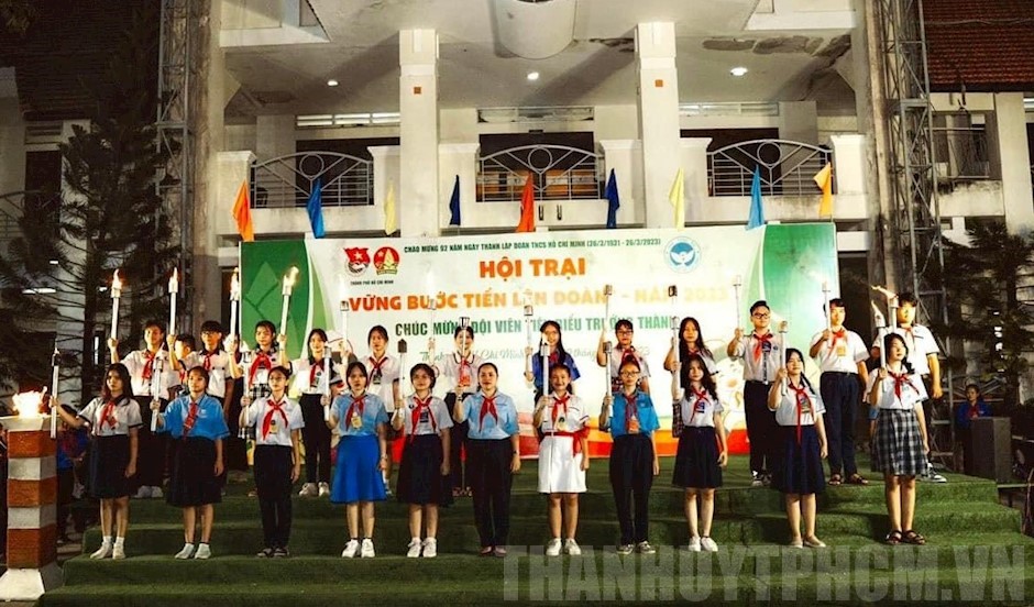 240 đội viên tiêu biểu tham gia Hội trại “Vững bước tiến lên Đoàn” năm 2023