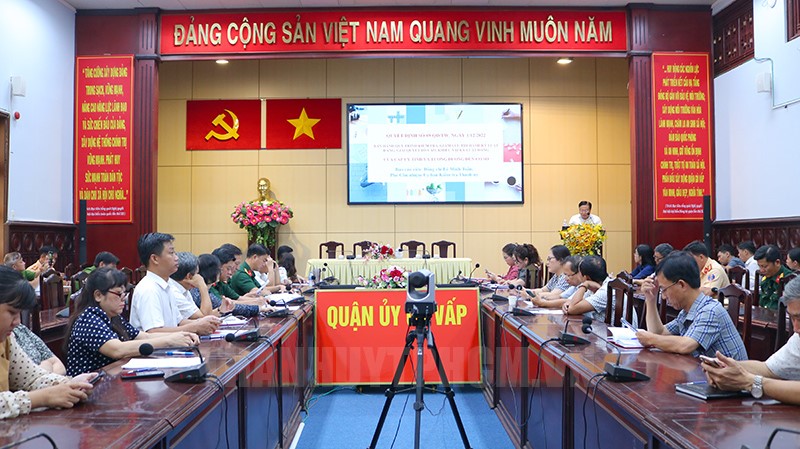 Quận Gò Vấp: Tổ chức hội nghị quán triệt các văn bản mới về công tác ...