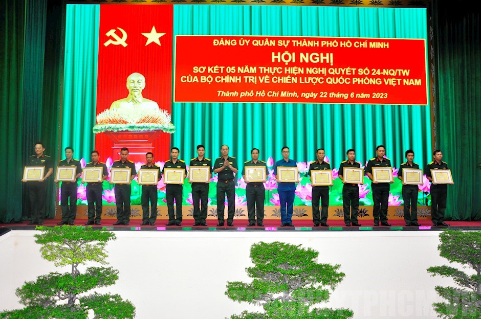 Đảng ủy Quân sự TPHCM sơ kết 5 năm thực hiện Nghị quyết số 24-NQ/TW của Bộ Chính trị