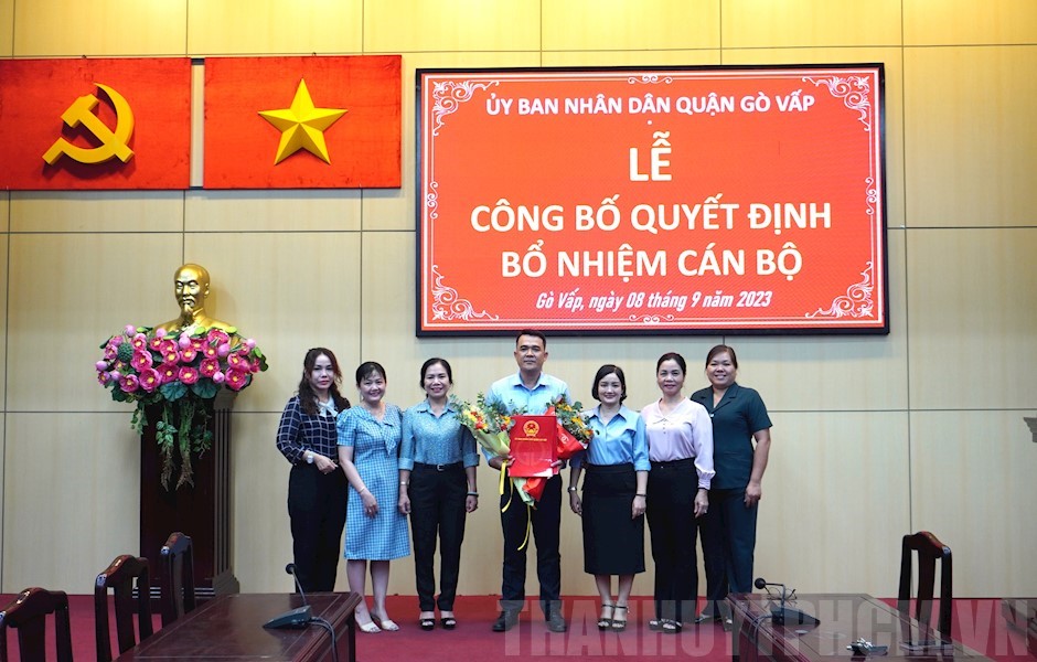 Đồng chí Nguyễn Hữu Tài giữ chức vụ Trưởng Phòng Văn hóa và Thông tin quận Gò Vấp