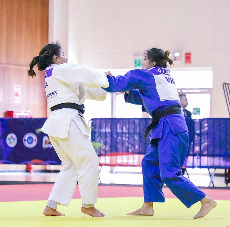 Nữ võ sĩ Judo Hoàng Thị Tình xuất sắc giành vé dự Olympic Paris 2024
