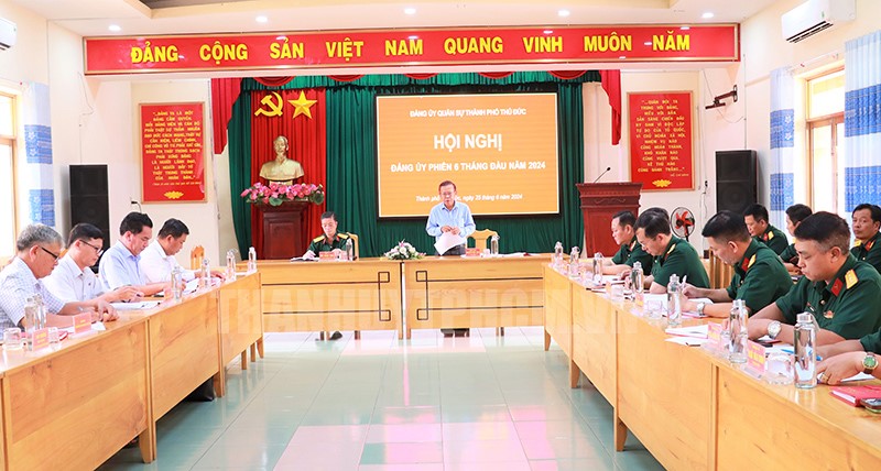 Đảng ủy Quân sự TP Thủ Đức: Rà soát, kiện toàn lực lượng Chỉ huy trưởng Ban CHQS phường