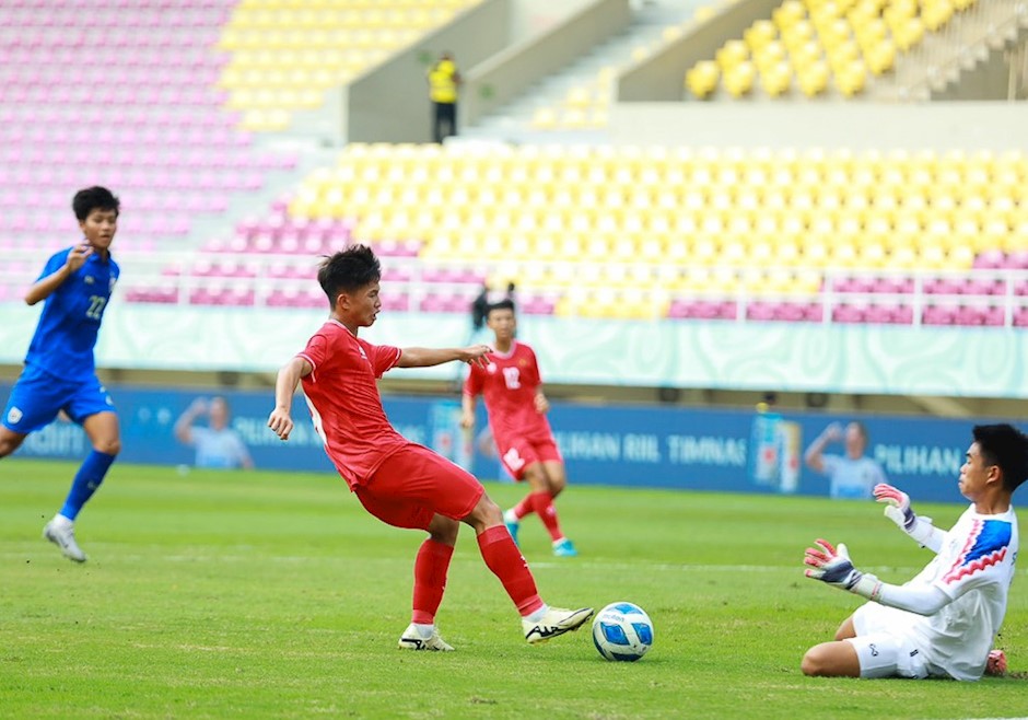 U16 Việt Nam thua U16 Thái Lan ở trận bán kết giải Đông Nam Á 2024