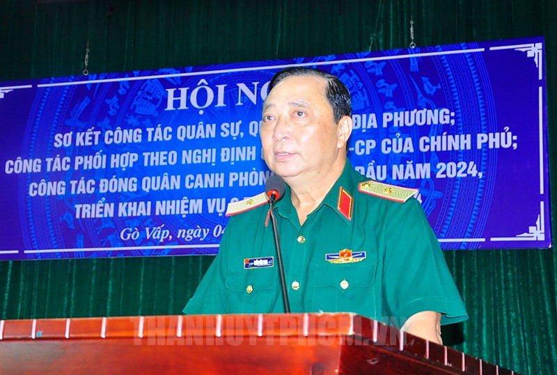 Ban Chỉ huy Quân sự quận Gò Vấp hoàn thành tốt các mặt công tác 6 tháng ...