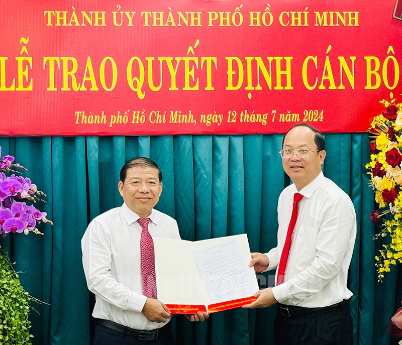 Đồng chí Nguyễn Thanh Sang giữ chức Phó Trưởng Ban Nội chính Thành ủy TPHCM