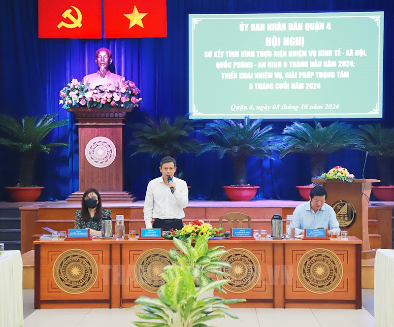 Quận 4: Triển khai thực hiện hiệu quả các dự án, giải ngân các nguồn ...