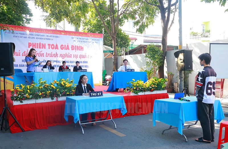 Quận 4 Phiên Tòa Giả định Xét Xử Hành Vi “trốn Tránh Nghĩa Vụ Quân Sự”
