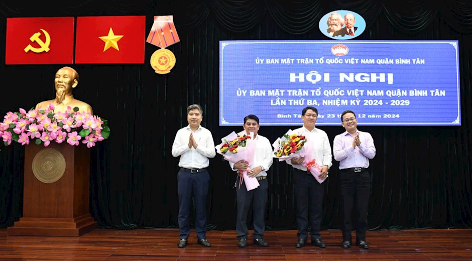 Đồng chí Nguyễn Anh Cường giữ chức vụ Chủ tịch Ủy ban MTTQ Việt Nam quận Bình Tân