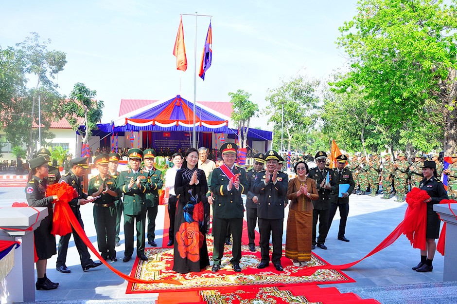 Khánh thành Nhà lưu niệm truyền thống Đoàn 7708 tại Campuchia