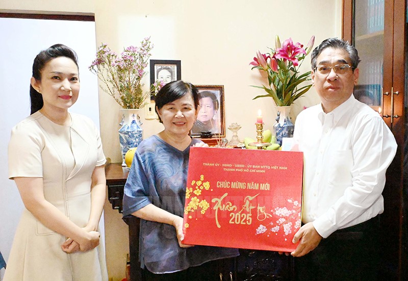 Đồng chí Nguyễn Phước Lộc thăm các cá nhân, thắp hương cố soạn giả Lê Duy Hạnh trước thềm năm ...