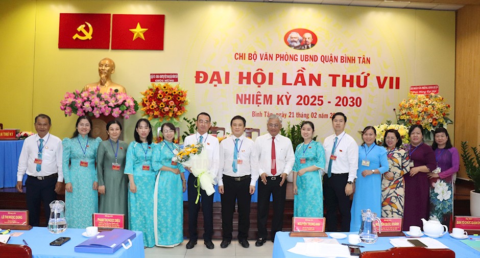 Bình Tân: Đại hội Chi bộ Văn phòng Ủy ban nhân dân quận lần thứ VII ...