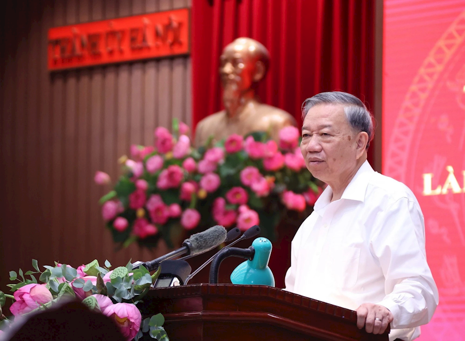 Phát biểu của Tổng Bí thư tại buổi làm việc với Ban Thường vụ Thành ủy Hà Nội